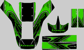 Graphic MX - Kawasaki KX KXF 80, 85, 125, 250, 450 - KDX 200, 220 - KLX ...