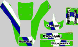 Graphic MX - Kawasaki KX KXF 80, 85, 125, 250, 450 - KDX 200, 220 - KLX ...