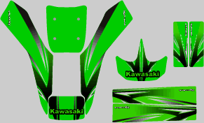 Graphic MX - Kawasaki KX KXF 80, 85, 125, 250, 450 - KDX 200, 220 - KLX ...