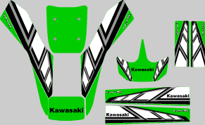 Graphic MX - Kawasaki KX KXF 80, 85, 125, 250, 450 - KDX 200, 220 - KLX ...