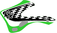 Graphic MX - Kawasaki KX 80, 85, 125, 250 - KDX 200, 220 - KLX 400 ...
